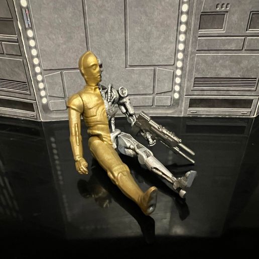 ⭐ STAR WARS VISIBLE C-3PO, TERMINATOR T-800 CUSTOM ACTION FIGURE, 1/18 ...