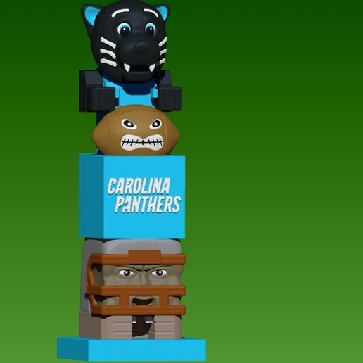 🏈 TIKI - NFL - Carolina panthers football statue - 3d print - CNC・ STL ...