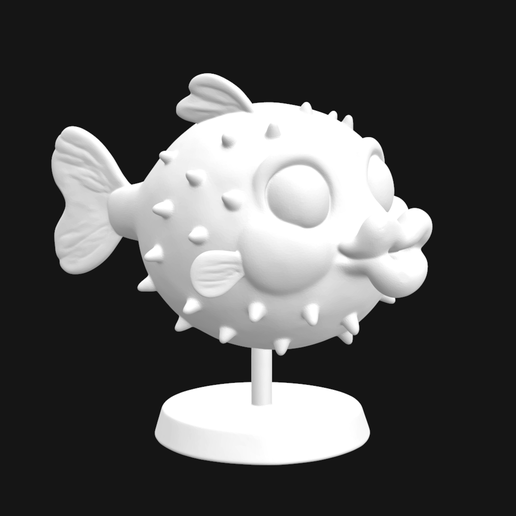 🐡 Funny Pufferfish・Free STL File for 3D printing・Cults