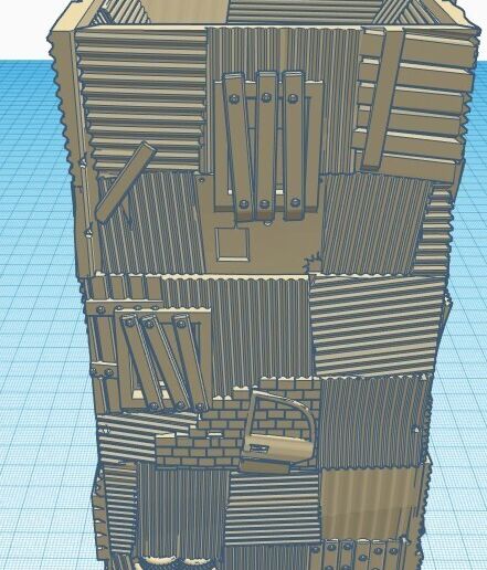 🎲 Shanty dice tower/watch tower・Free 3D File for ・Cults