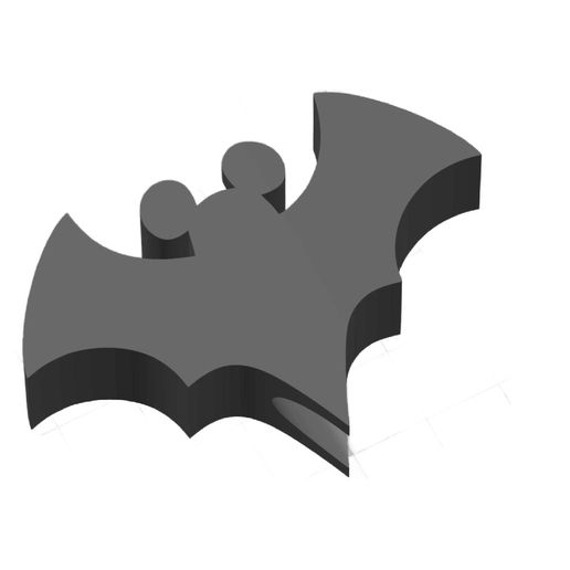 👂 Rounded Ear Bat straw topper 2 sizes 3MF File included・ 3D File for ...