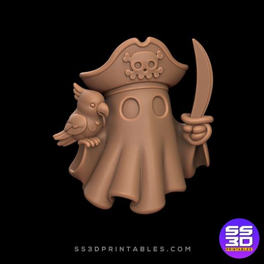 🏴‍☠️ Pirate Ghost Figurine – 3D Printable STL File・Free STL File for 3D ...