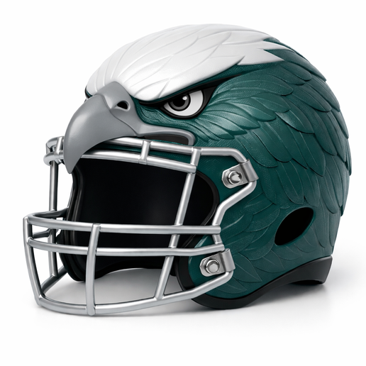 🦅 Eagle Helmet - Single Color・ STL File for 3D printing・Cults