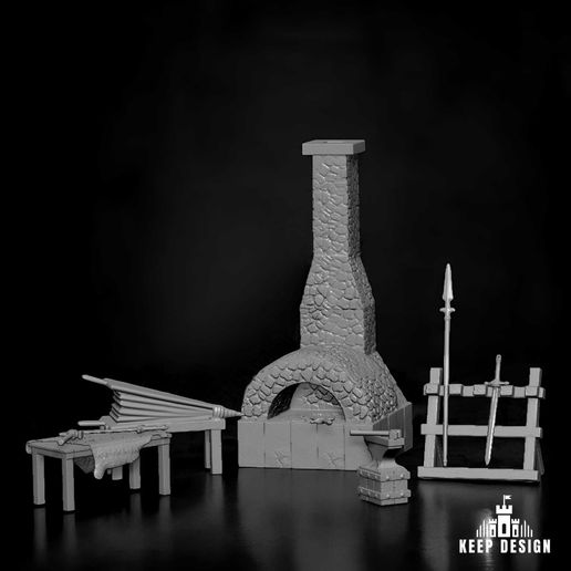STL file Blacksmith's Workshop ♟ ・3D printing model to download・Cults
