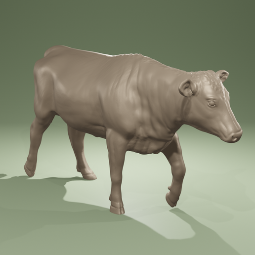 🚶 Young walking heifer cow lifestock highpoly herford・ STL File for 3D ...