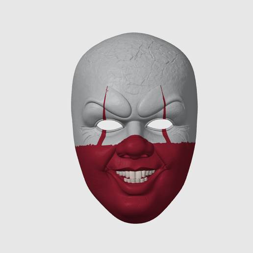 🎃 PENNYWISE MASK V2 | 2026・ STL File for 3D printing・Cults