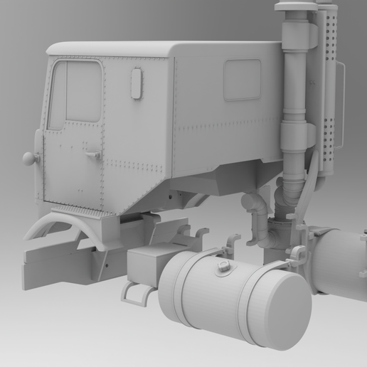 🚕 GMC CRACKERBOX DFR 8000 SLEEPER CAB V2 1/14・ STL File for 3D printing ...