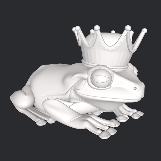👸 Princess Frog figure, High-Quality 3D Model STL Files for Print ...