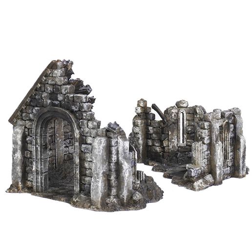⛪ Ruined Medieval Church・ 3D File for 3D printing・Cults