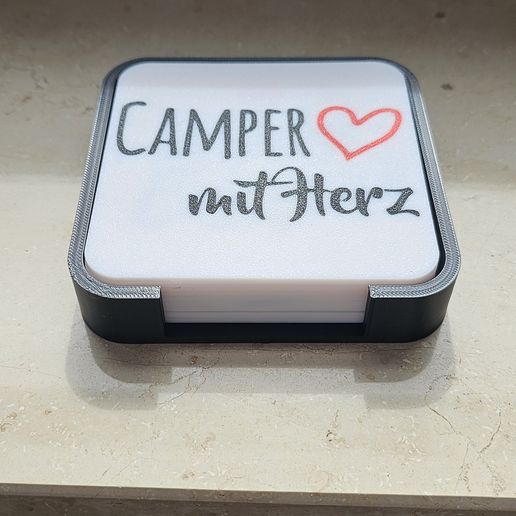 📦 8 storage box camping coasters・ STL File for 3D printing・Cults