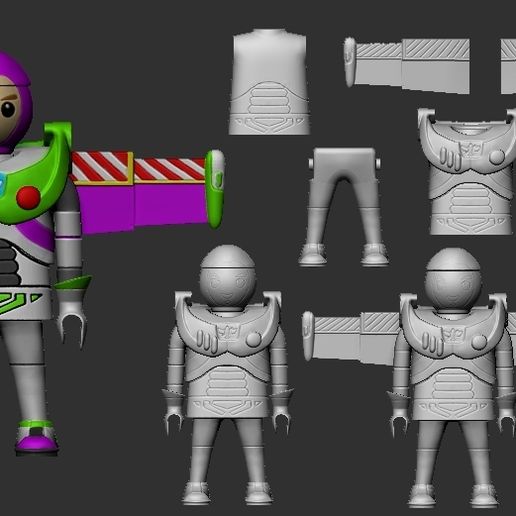 STL file Buzz Lightyear Playmobil ️ (OBJ)・3D printable model to ...