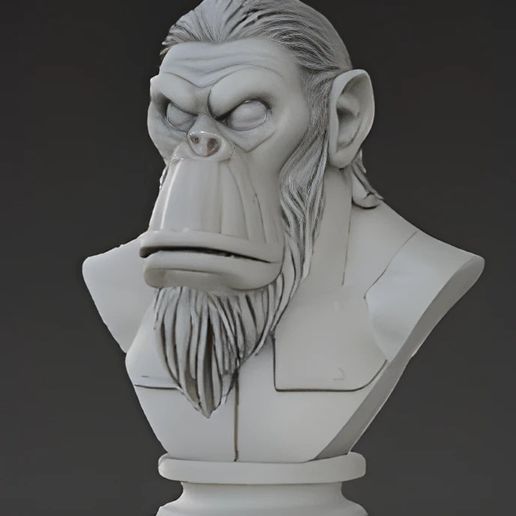 🗿 Bored Ape Sculpture Bust - 3D STL Printable・ archivo STL para ...