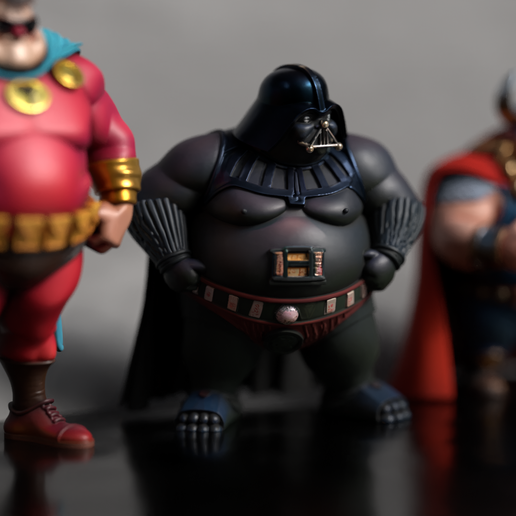 👾 "Darth Plump" – Chubby Sith Lord・ STL File for 3D printing・Cults