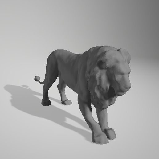 Free STL file lion 02 🦁 ・3D printing template to download・Cults