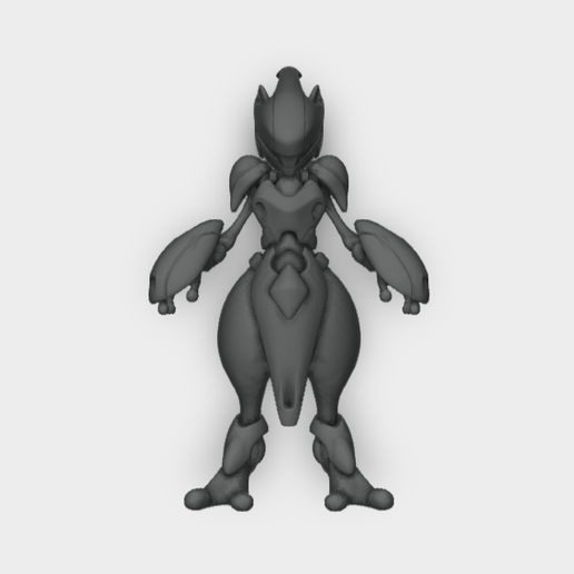 🐉 CYBER MEWTWO POKEMON - HIGH RES・Free STL File for ・Cults