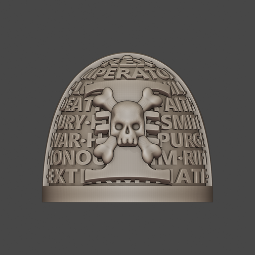 🛰 Grimdark Space Inquisition Alien Hunter Shoulder Pad・Free STL File ...