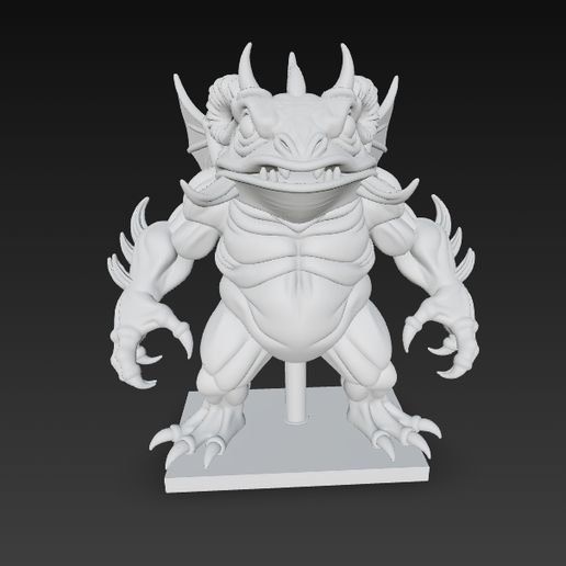 👹 Swamp Monster - Powerful and Savage Fantasy Creature 3D Print Model ...