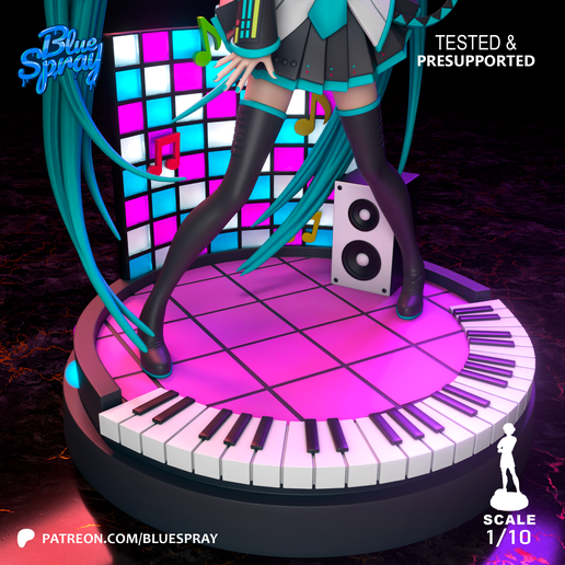 👧 Hatsune Miku・ 3D File for 3D printing・Cults