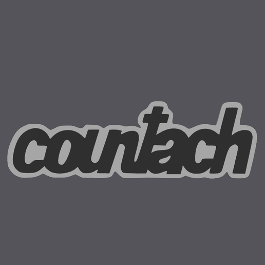 👽 Countach-Logo・ 3MF Datei für 3D-Druck・Cults