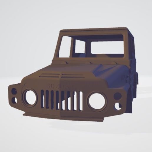 🌆 Body 1/10 242mm SUZUKI LJ 80・ STL File for ・Cults