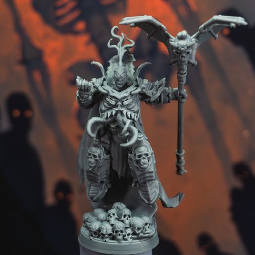 🧛 Nhurzull, the bloody necromancer・ 3D File for 3D printing・Cults