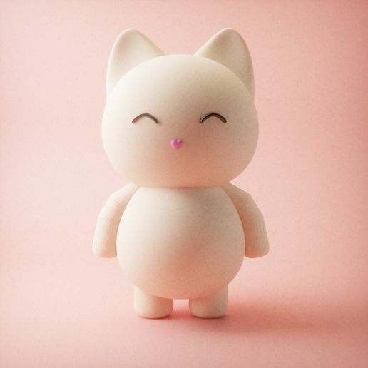 STL file CUTE STANDİNG CAT 🐱 ・3D printing template to download・Cults