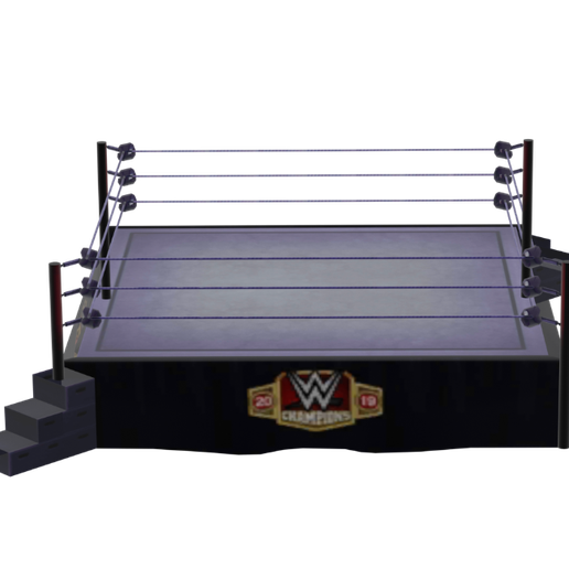 🤼 WWE Wrestling Ring・Free OBJ File for 3D printing・Cults