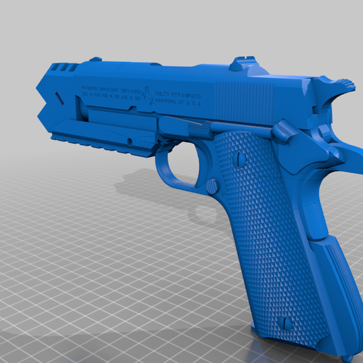 🎲 Chisato Custom M1911・Free 3D File for ・Cults