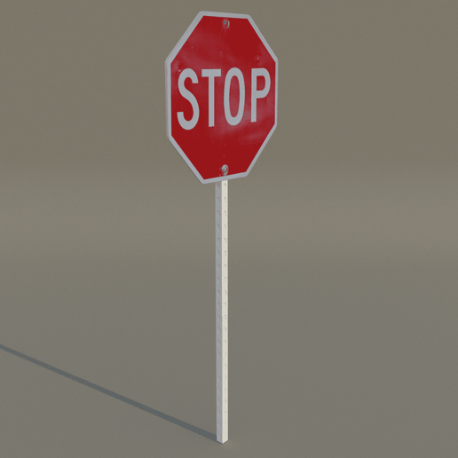 STL file STOP - street sign 🛑 ・3D printer model to download・Cults