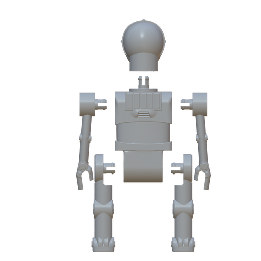 Free 3D file Droid Model-01 🤖 ・3D printing idea to download・Cults