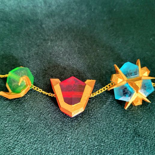 🔗 Legend of Zelda Ocarina of Time - Spiritual Stone beads・ STL File for ...