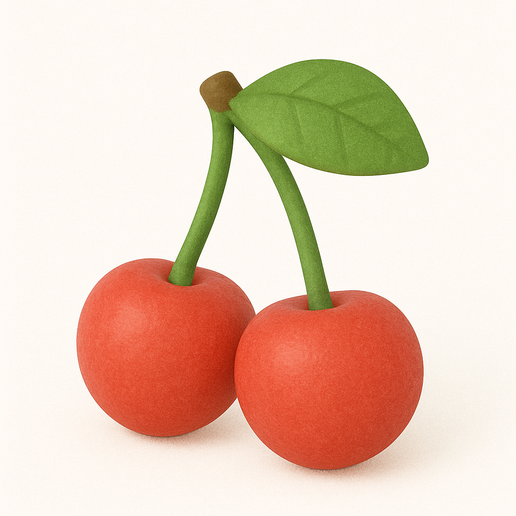 🍒 Cherry Twins・ STL File for 3D printing・Cults