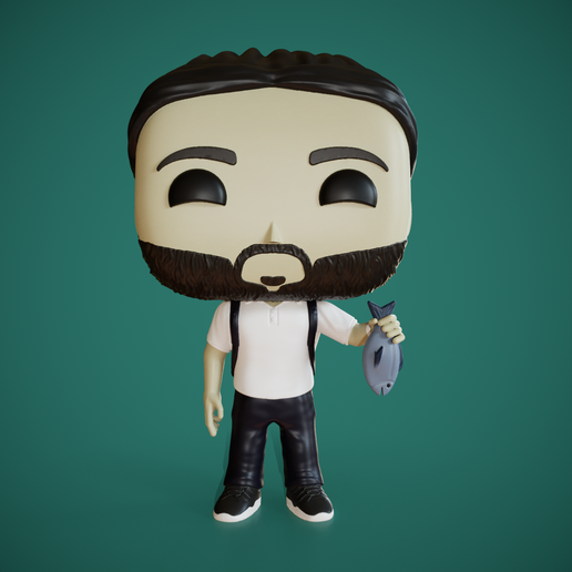 🐠 Custom pop fisherman・ OBJ File for 3D printing・Cults