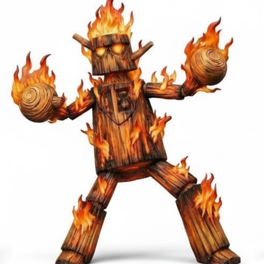 🔥 Flame Blazing Inpachi Yugioh・Archivo STL para Impresión 3D・Cults