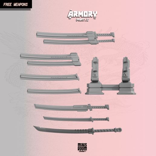 🗡️ ARMORY - PART I・Free STL File for 3D printing・Cults