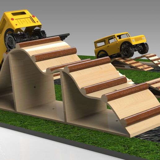 🚗 Mini Crawler Course Track・ STL File for 3D printing・Cults