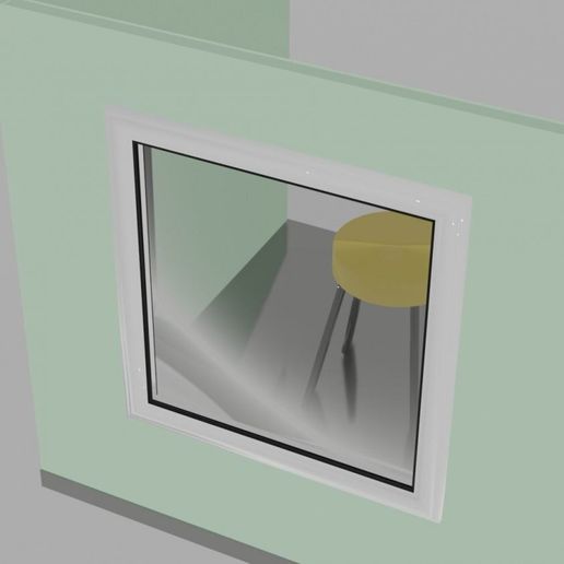 3D file Beautiful and realistic window with fully transparent glass 🪟 ...