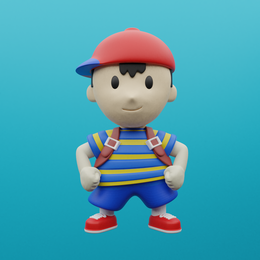 🎮 EarthBound/Mother2 Ness Figure・ 3D File for ・Cults