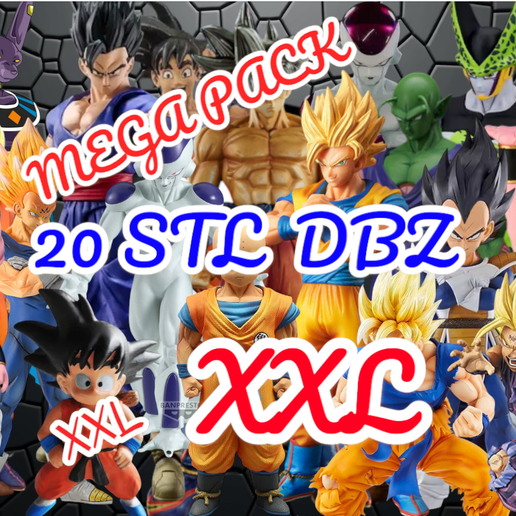 3D file DBZ XXL MEGA PACK 💬 ・Design to download and 3D print・Cults