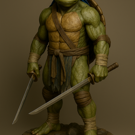 🥷 Leonardo – Teenage Mutant Ninja Turtles | Realistic 3D Printable ...