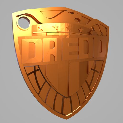 🧑‍⚖️ Judge Dredd Badge・ STL File for 3D printing・Cults