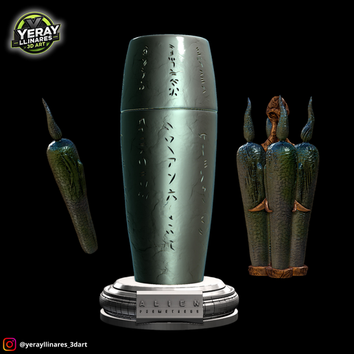 👽 Alien Prometheus Toxin Container Replica - Special Edition for 3D ...