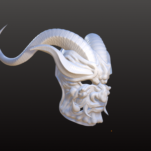 🤘 Demon mask・Free STL File for 3D printing・Cults