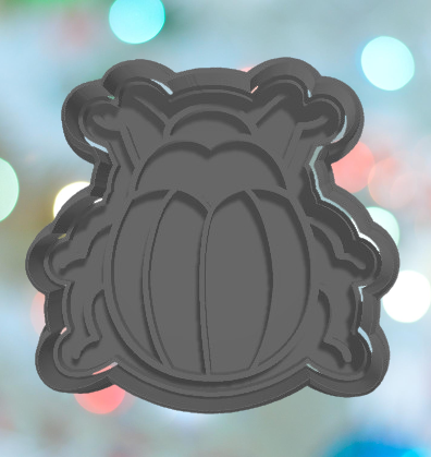 🪲 Beetle Juice Beetle Cookie Cutter・ STL File for 3D printing・Cults