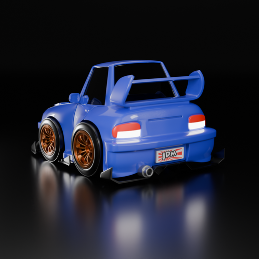 🚗 Subaru Tooned Car・ STL File for 3D printing・Cults