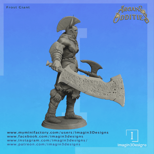 🎲 Frost Giant・ 3D File for 3D printing・Cults