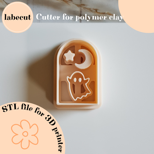 👻 Arch Spooky Ghost polymer clay cutter・ 3D File for 3D printing・Cults