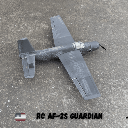 🚁 RC Grumman AF guardian - Flying model・ STL File for 3D printing・Cults
