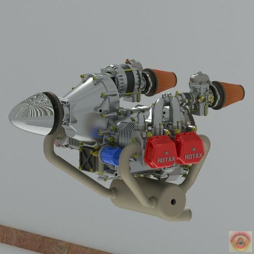 🛩️ ROTAX 912 ULS - AIRPLANE ENGINE・ STL File for 3D printing・Cults