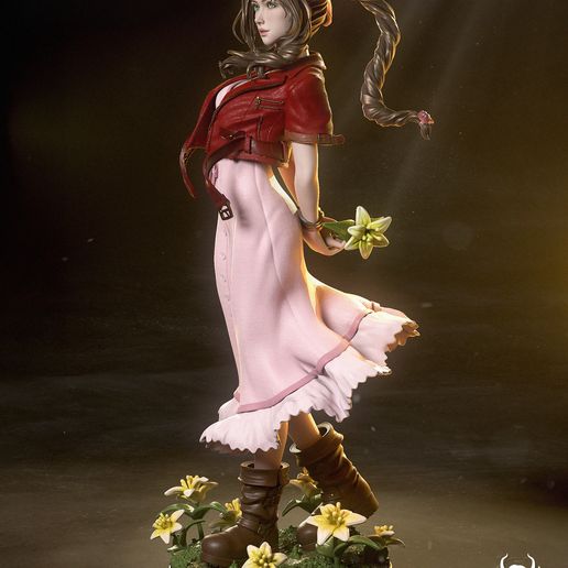 🗿 Aerith (Final Fantasy VII) STL for 3D Printing・ 3D File for 3D ...